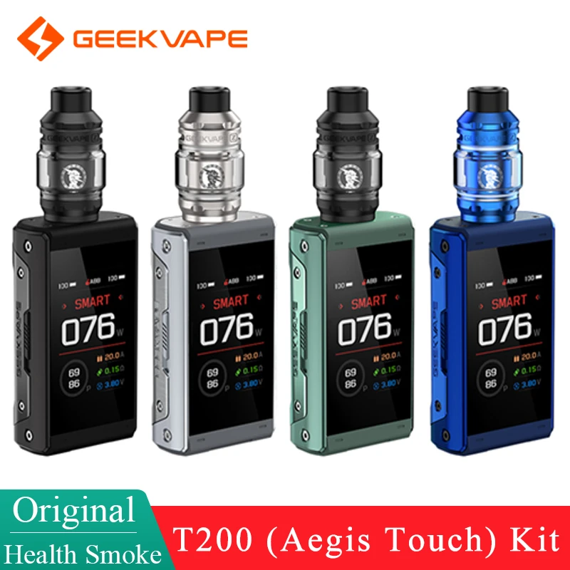 Original Geekvape T200 Kit 200w Aegis Touch Mod With 5.5ml Z (zeus) Sub ...