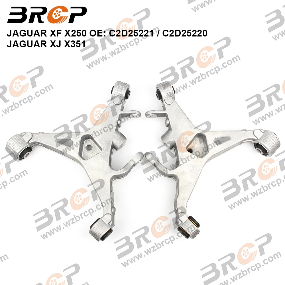 BRCP Pair Rear Lower Suspension Control Arm For Jaguar XF X250 XJ XJL ...