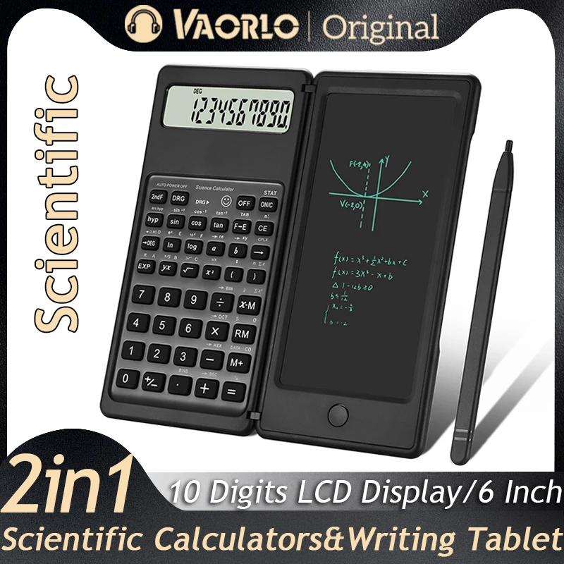 New-2-IN-1-Foldable-Scientific-Calculators-10-Digits-LCD-Display-With-6 ...