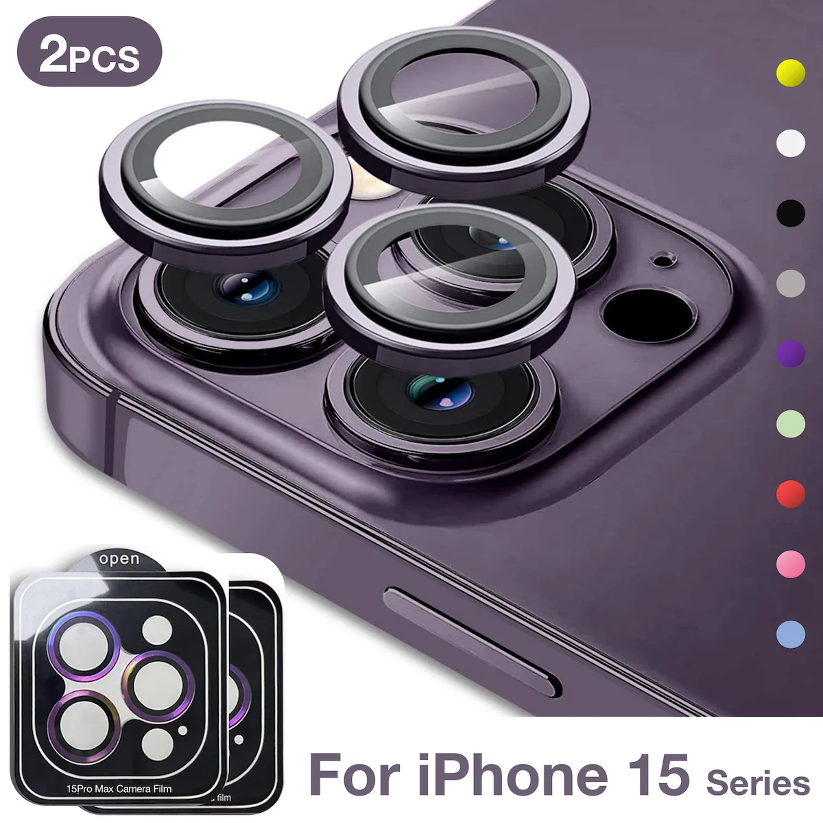 FOR IPHONE15 PLUS iPhone 15 Pro Max Stealth Camera resist recording ...