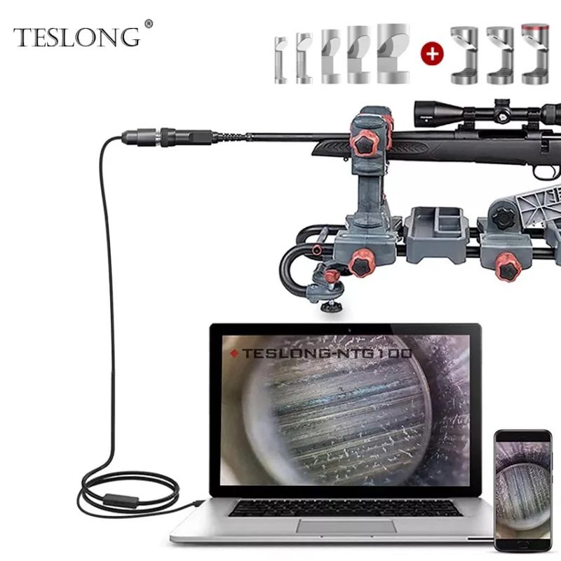 Teslong Rifle Endoscope Camera, Weapon Borescope Gun Inspection Camera ...