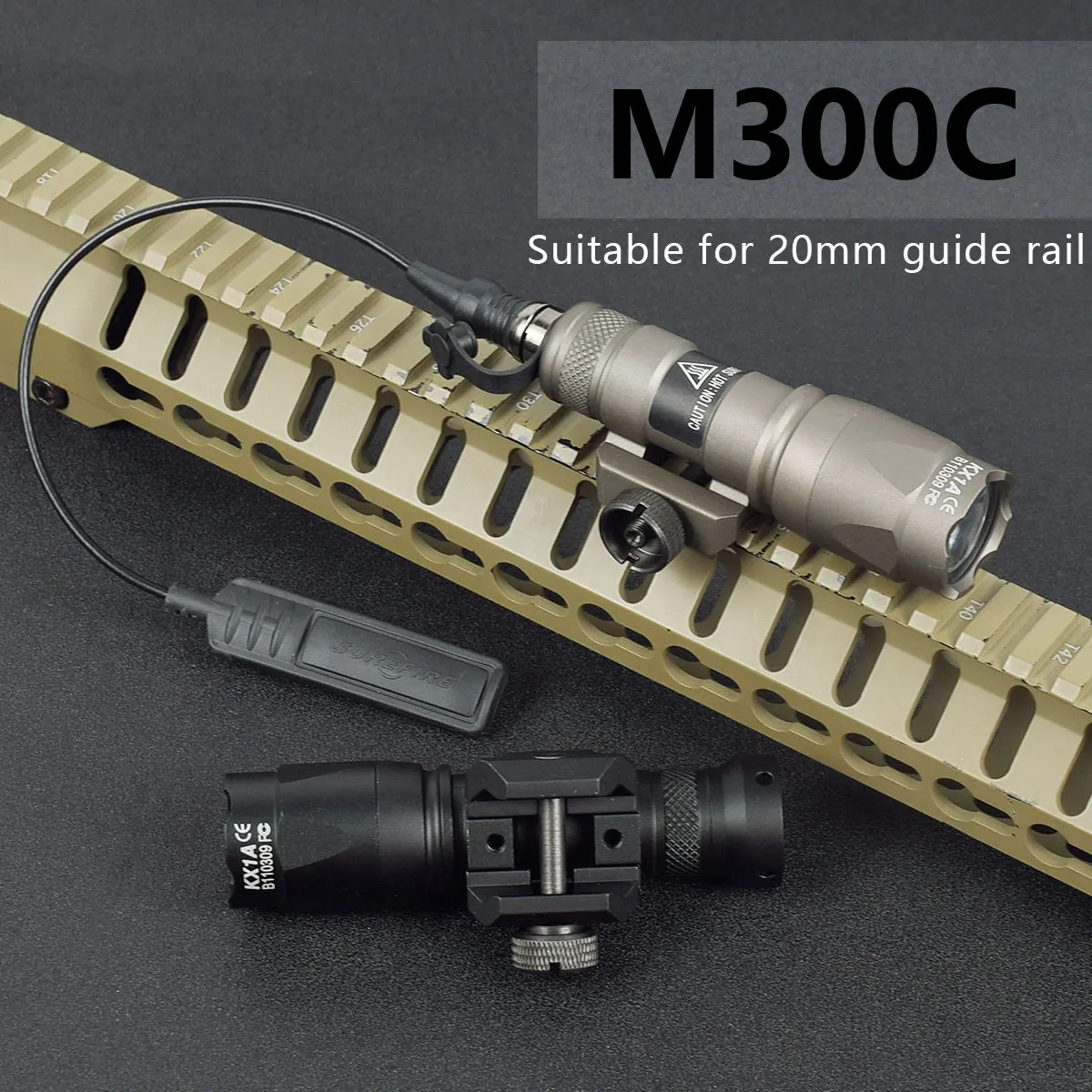 Surefir Tactical Flashlight M300 M600 M600C Scout Light With Dual ...
