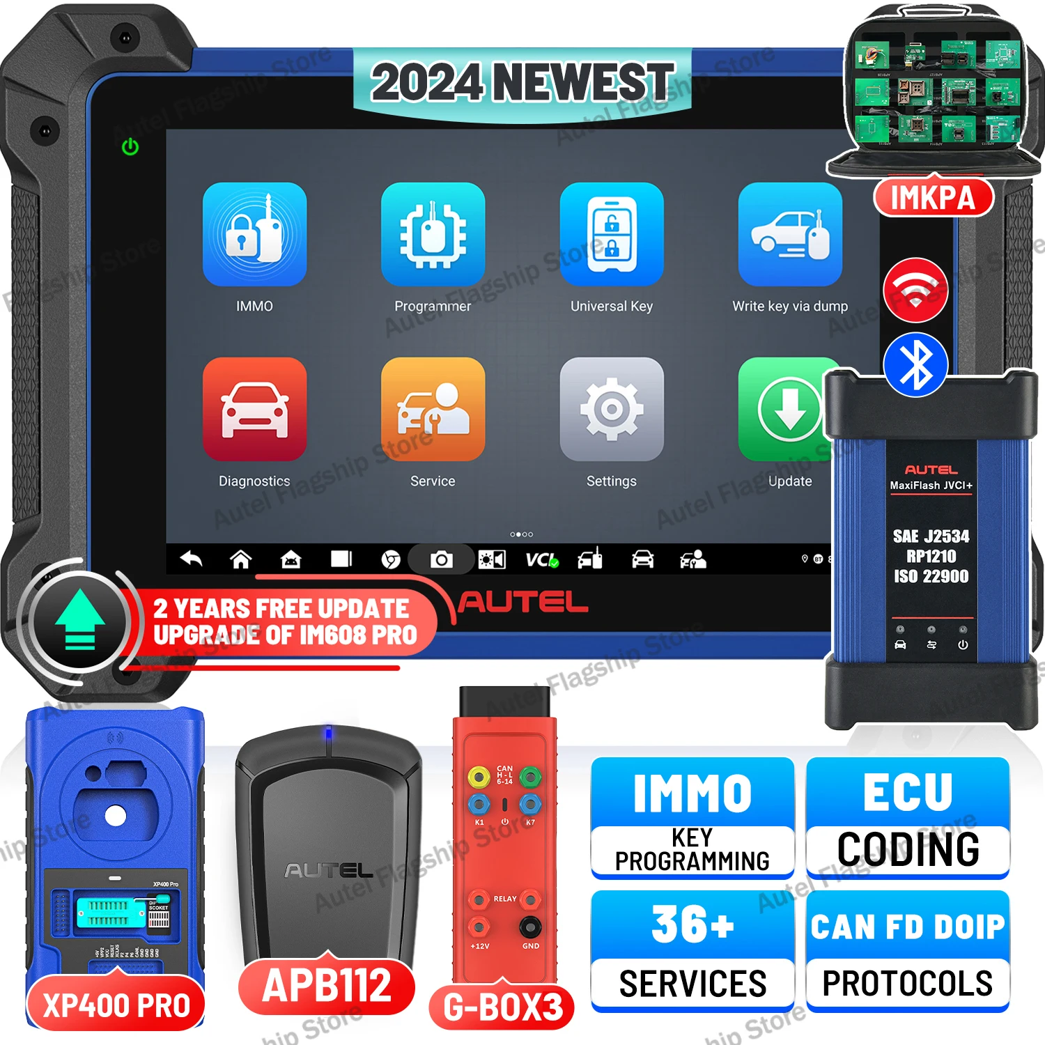 Autel-herramienta-de-diagn-stico-de-coche-MaxiIM-IM608-II-Pro ...