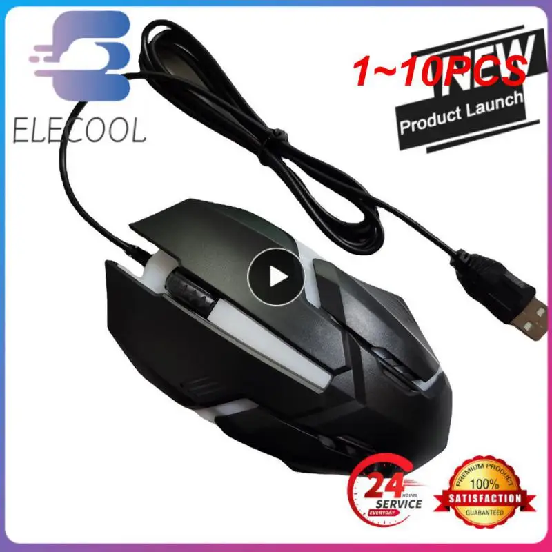1-10PCS-Wired-Gaming-Mouse-1600DPI-LED-Optical-USB-Computer-Wireless ...