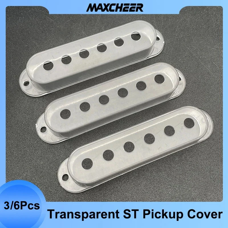 3Pcs/6Pcs Transparent ST Pickup Cover Guitar Single Coil Pickup Cover ...