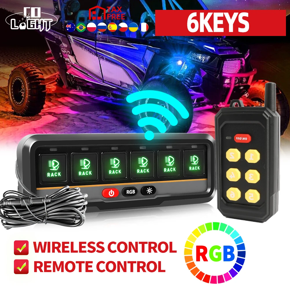 CO LIGHT 6 Slim Gang Switch Panel Bluetooth RGB with APP&Wireless ...