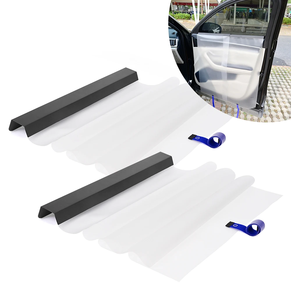 FOSHIO 2pcs/Pack Vehicle Side Door Panel Covers Waterproof Protector ...