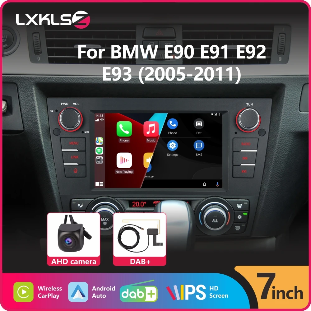 Car-Radio-with-Wireless-Carplay-Android-Auto-for-BMW-3-series-E90-E91 ...