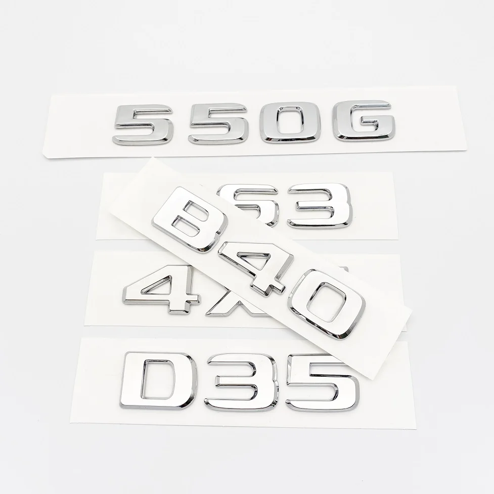 Chrome-Silver-Letters-550G-4X4-850-550-D35-B40-D6S-B63-Emblem-for ...