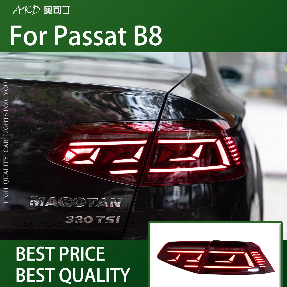 Tail Lamp For VW Passat B8 Upgrade 2016-2020 Tail Lights Led Fog Lights ...