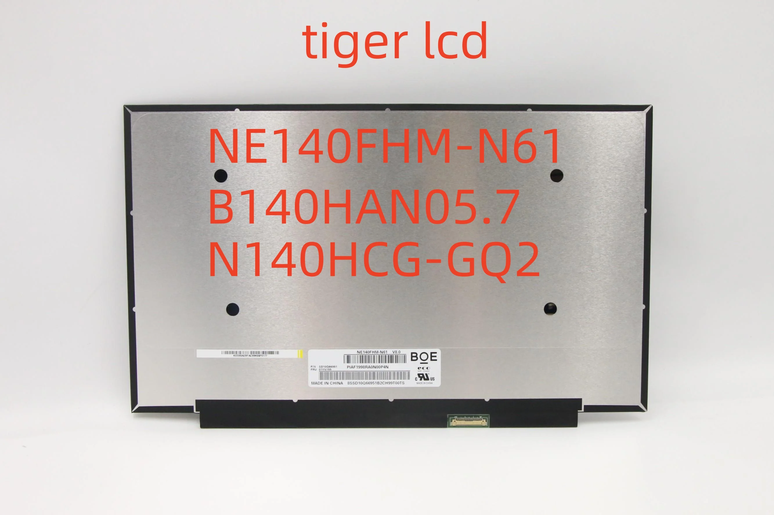 Laptop Screen For Thinkpad T480 T490s X1 Carbon 7th 8th LCD N140HCG-GQ2 ...