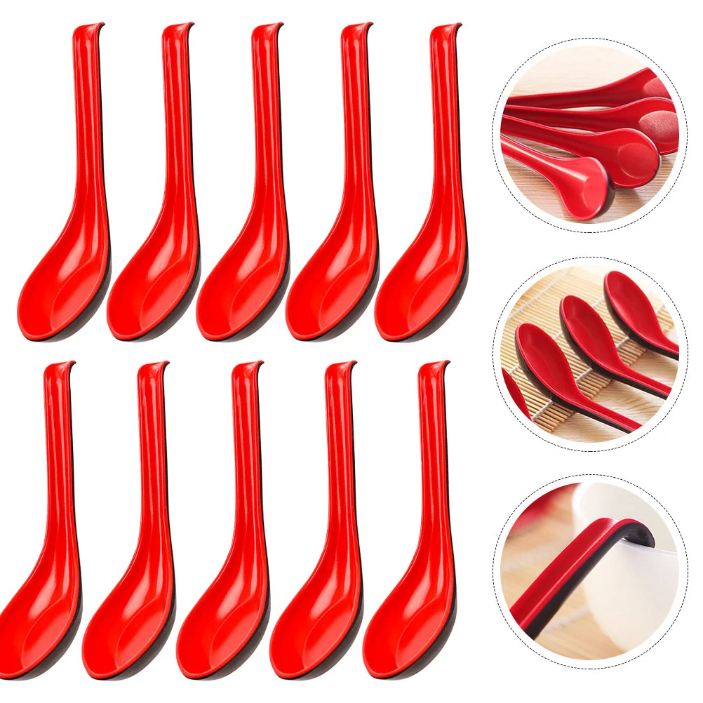 10-Pcs-Melamine-Spoon-Household-Home-Accessory-Soup-Supply-Honey-Spoons ...