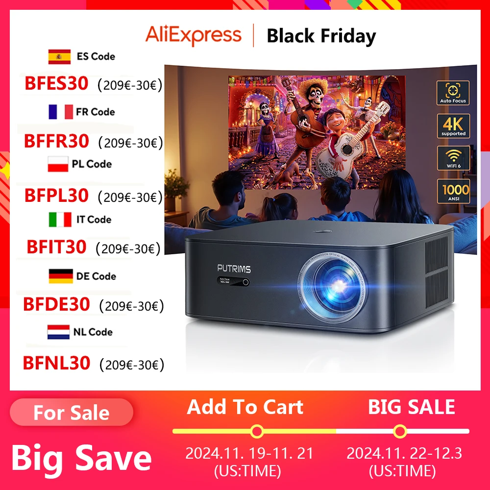 FHD 1080P Projector Bluetooth WiFi Projector Netflix Officially & AI ...