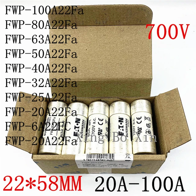 10PCS Bussmann Fuses FWP-100A22Fa FWP-80A22Fa 63A22Fa, 42% OFF