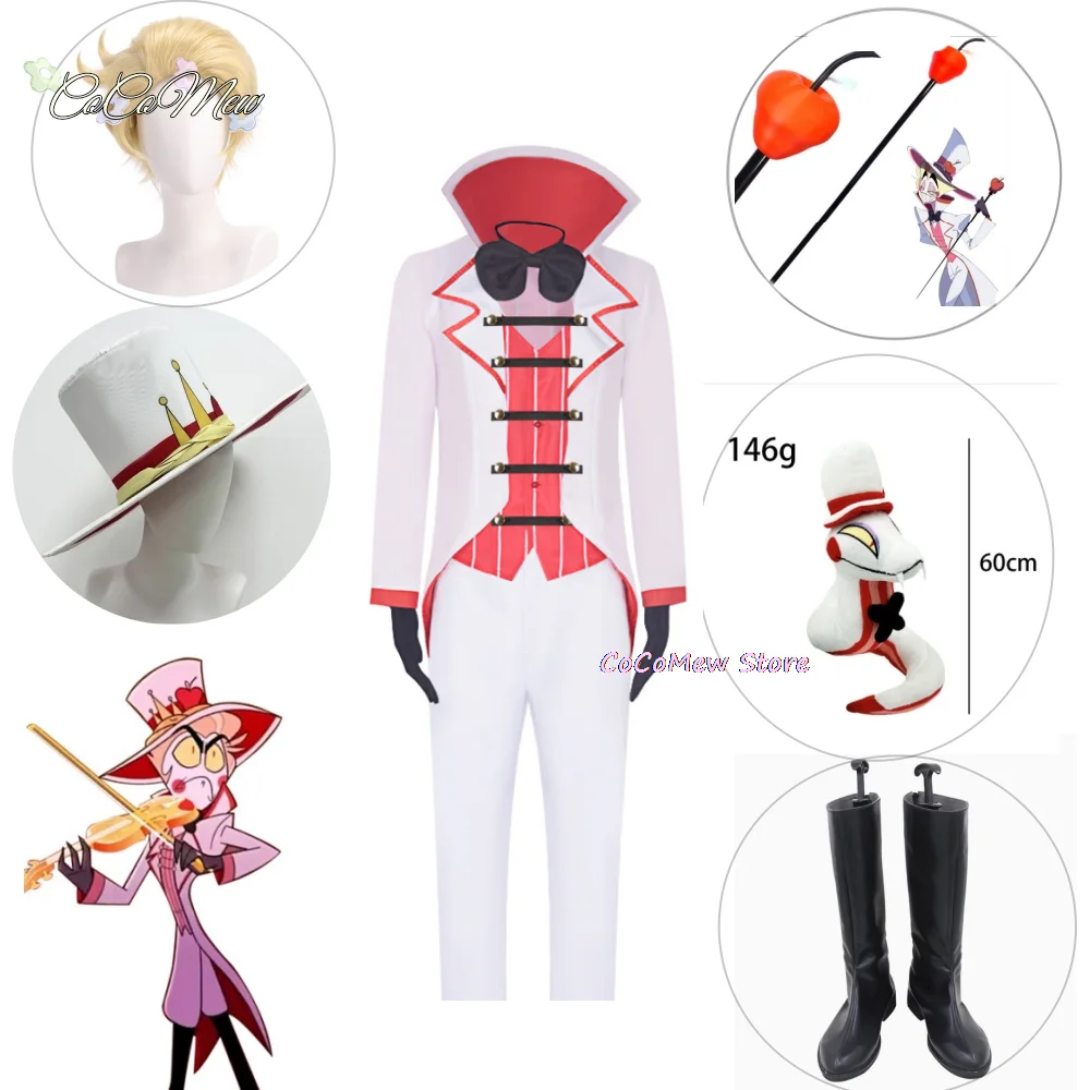 Hazbin-Lucifer-Morningstar-Cosplay-Hotel-Costume-Wig-Cane-Boots-Anime ...