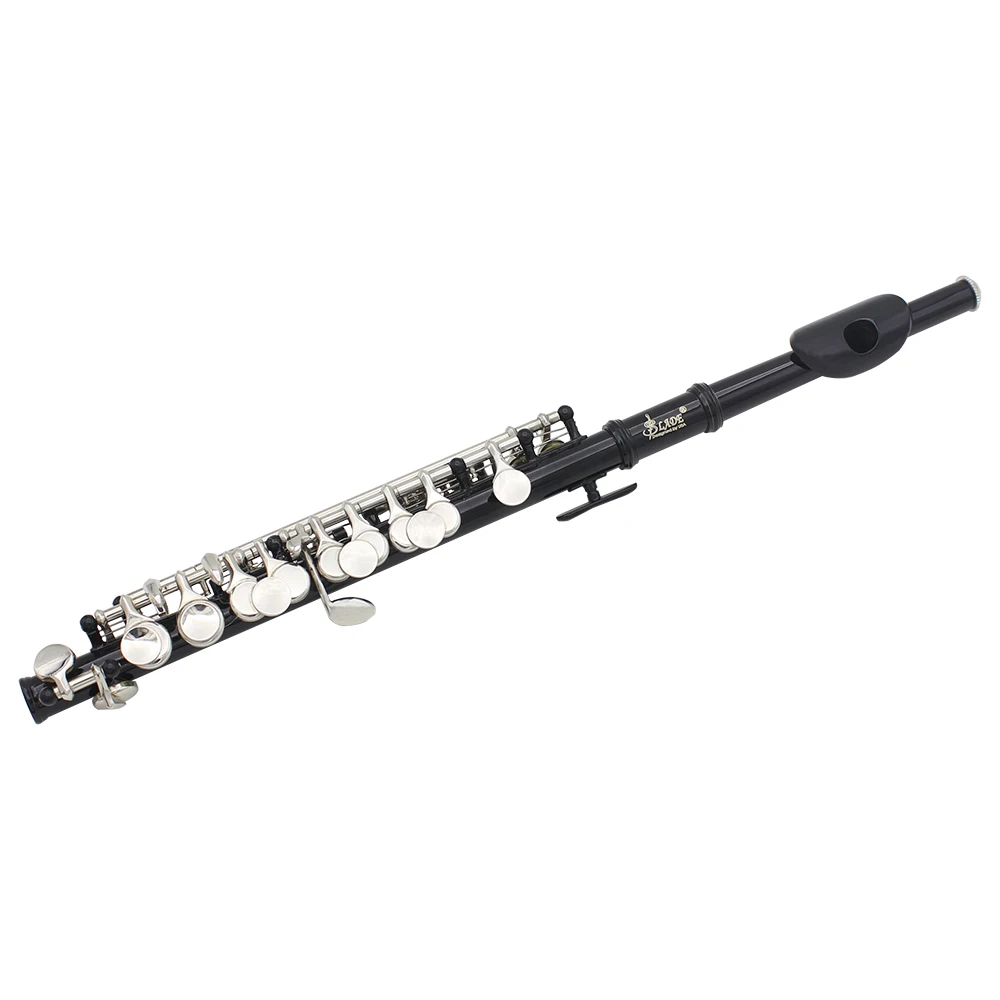 Piccolo-flauta-C-Key-instrumento-de-flauta-de-medio-tama-o-negro-con ...