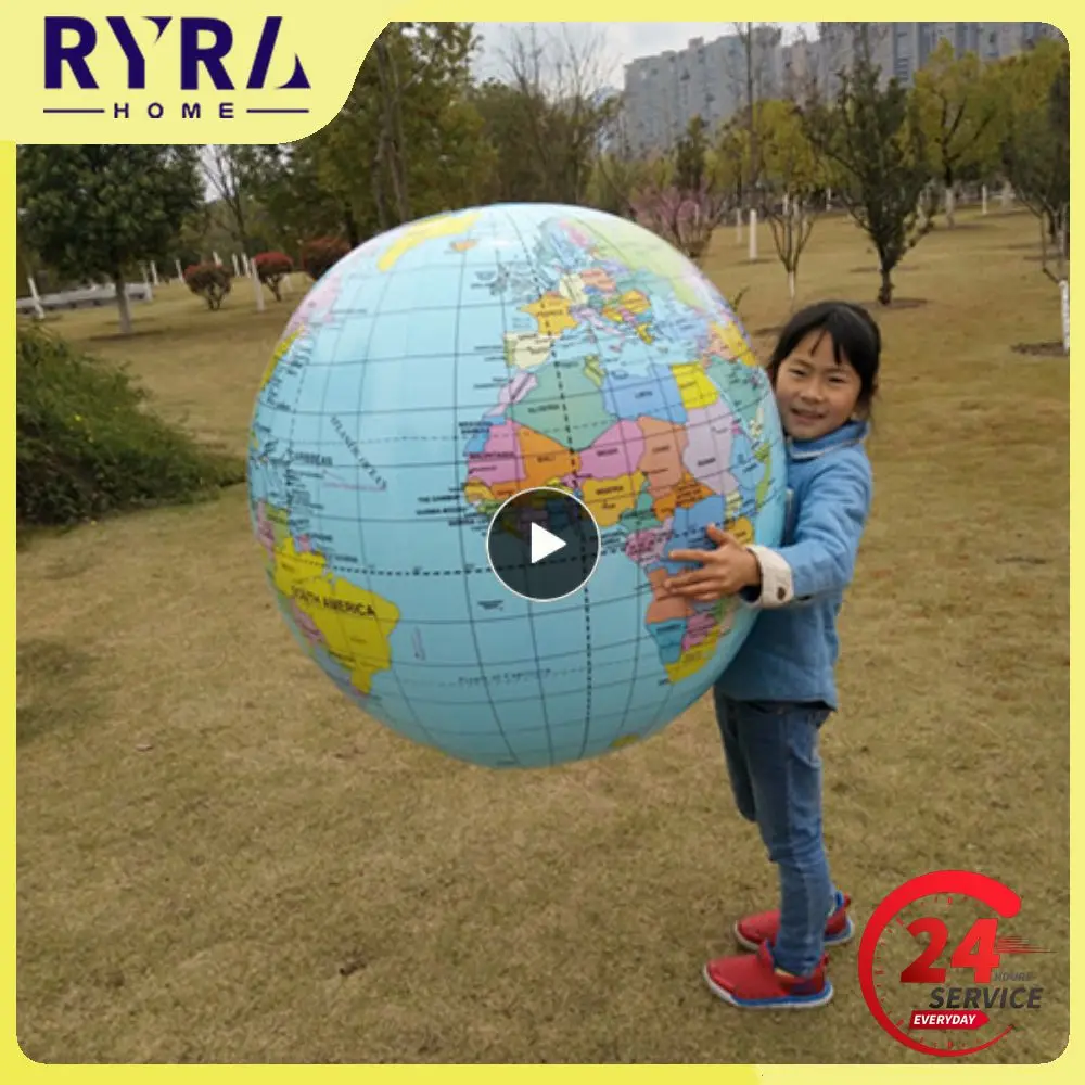 Inflatable-World-Globe-Map-Ball-16-Inch-Map-Balloon-Early-Education ...