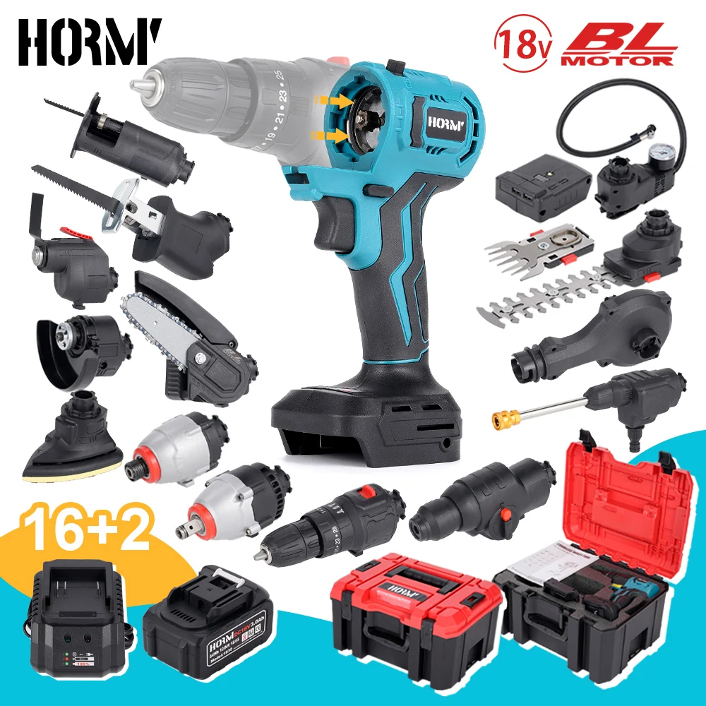 Hormy-Brushless-Oscillating-Multi-Tool-Set-For-Electric-Drill-Wrench ...