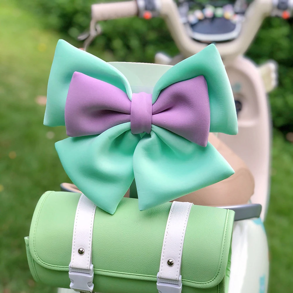 Motorcycle Helmet Bow Decoration Dual-color Bow Electric Bike Bowknot ...