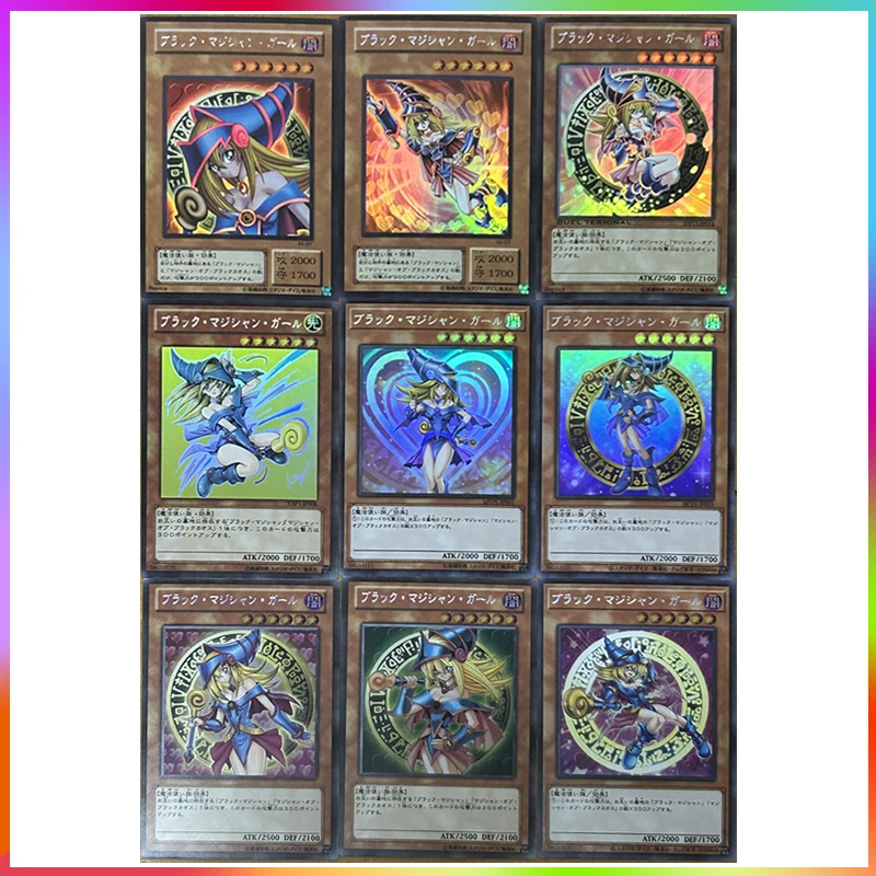 Yu-Gi-Oh-Cards-DIY-ACG-Blue-eyed-White-Dragon-Black-Magic-Girl-Anime ...