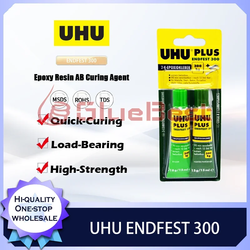 UHU ENDFEST 300 Epoxy Curing Agent for Metal Glass Ceramic Repair High ...