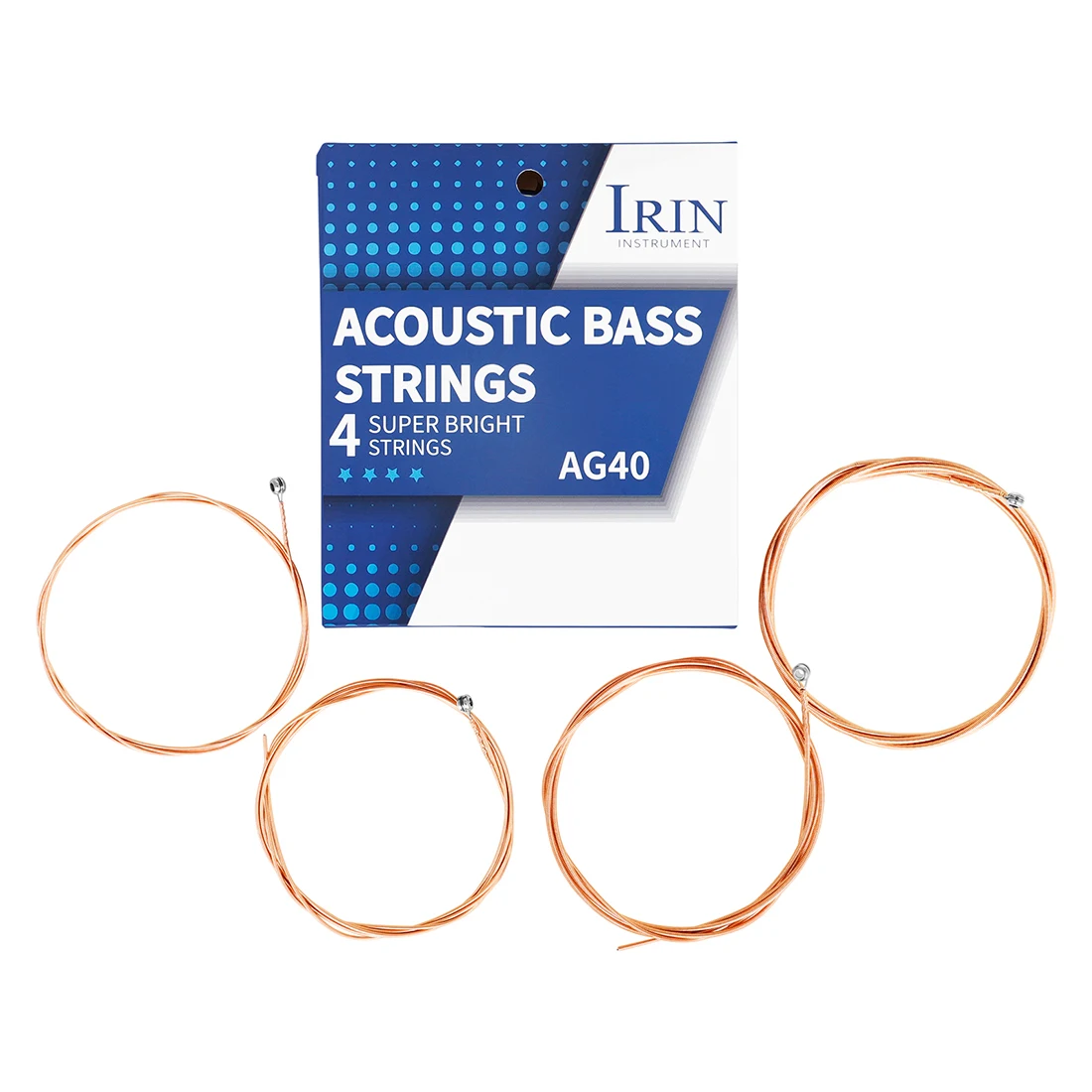IRIN-Wooden-Bass-String-4-Hexagonal-Red-Copper-Bass-Guitar-Strings ...