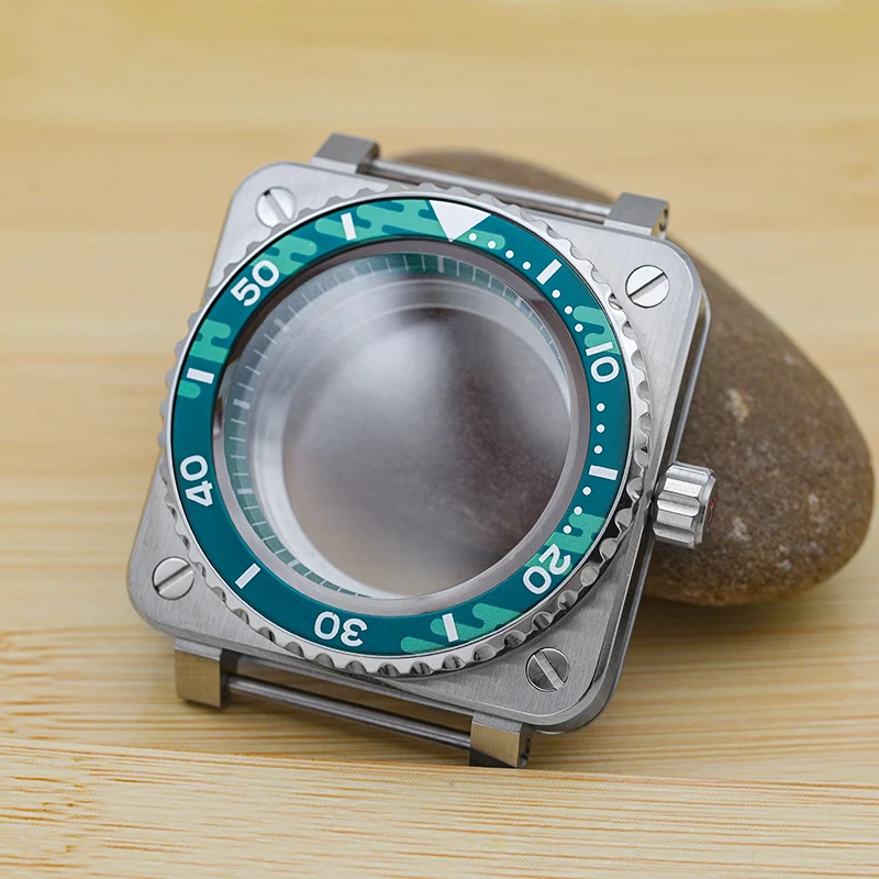 New-Square-Men-s-Watch-Fashion-Bezel-Insert-Watch-Fits-Seiko-NH35-NH36 ...