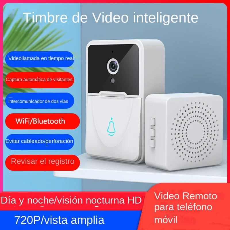 Timbre inalámbrico X3 para exteriores, cámara Hd de seguridad con ...