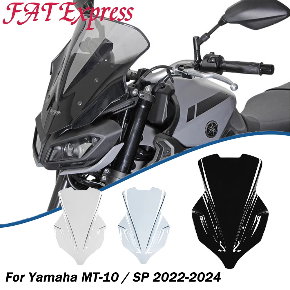 Motorcycle-Accessorie-Touring-Windshield-Visor-Windscreen-For-Yamaha-MT ...