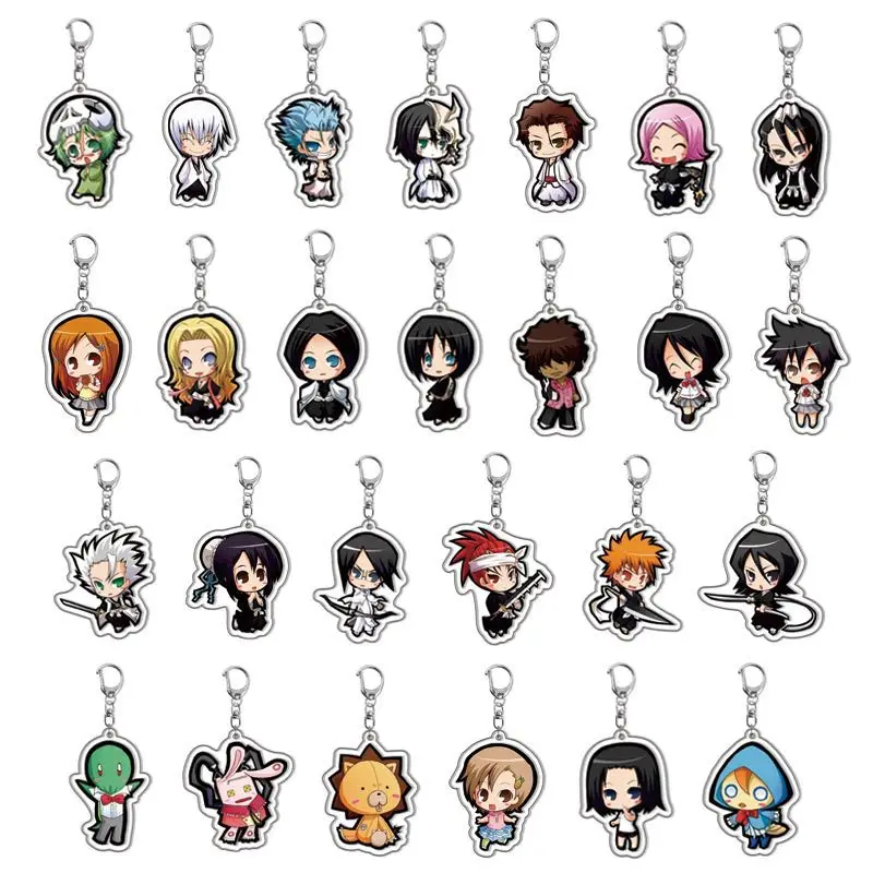 Anime-Bleach-Acrylic-Keychain-Fashionable-Kurosaki-Ichigo-Ishida-Uryuu ...