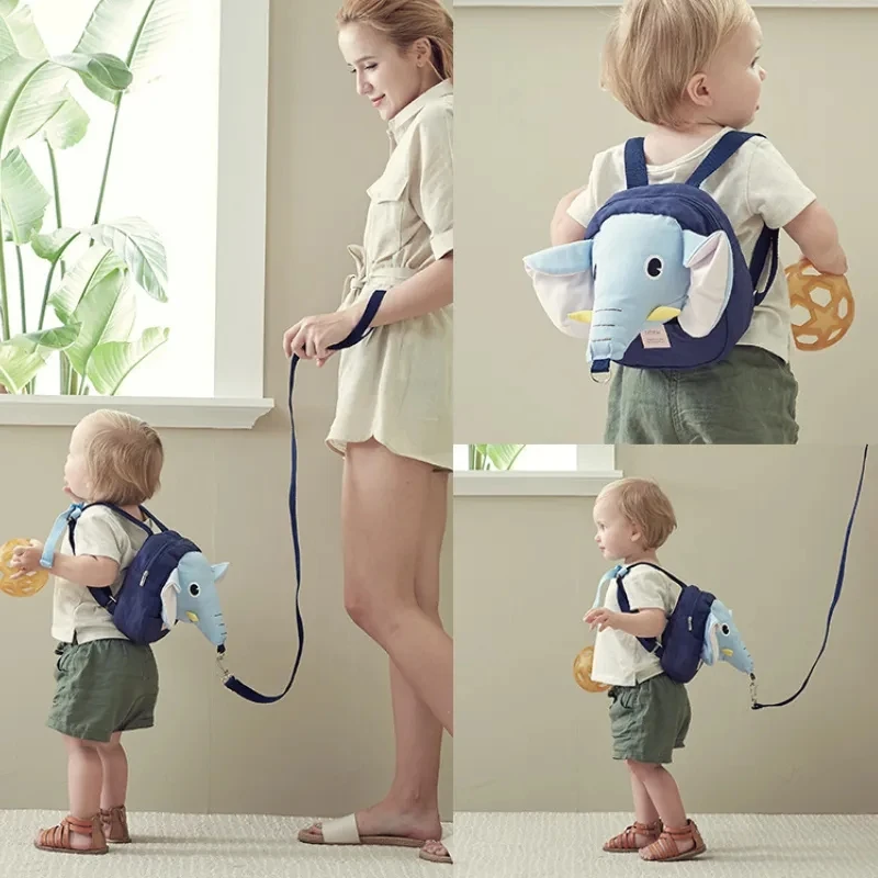 Baby-Walker-Children-Anti-Lost-Harness-Backpack-Walking-Elephant-Bag ...