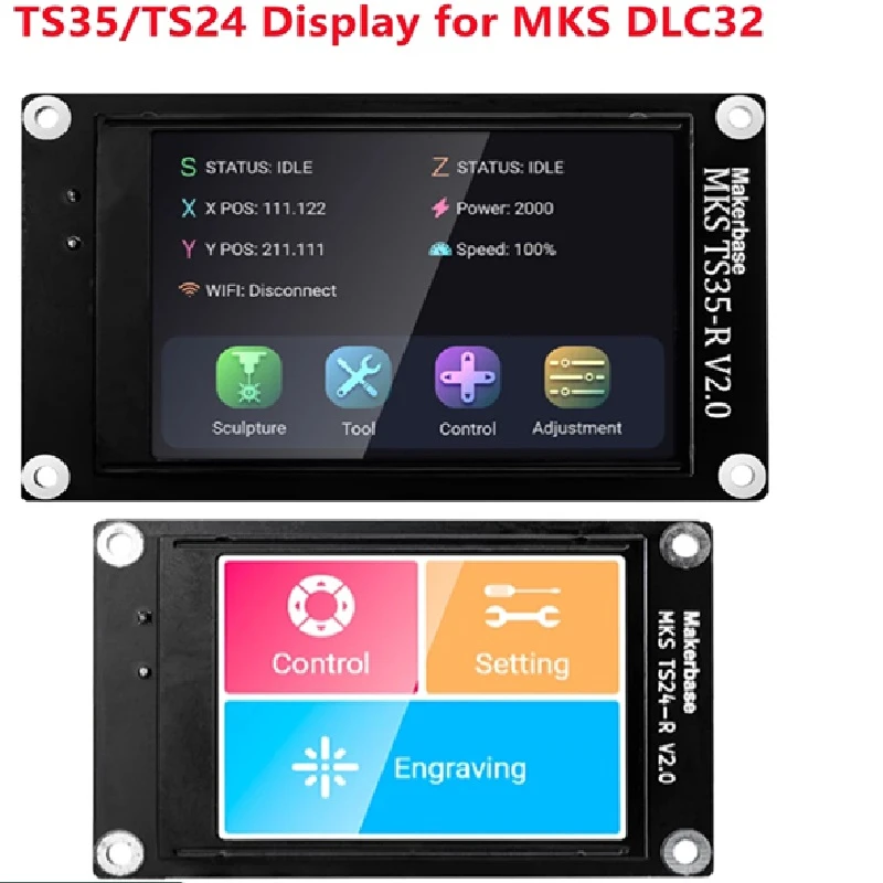 MKS TS24/TS35 R V2.0 Laser Engraver Offline Control Display For MKS DLC32 V2.0 32Bit Motherboard ...