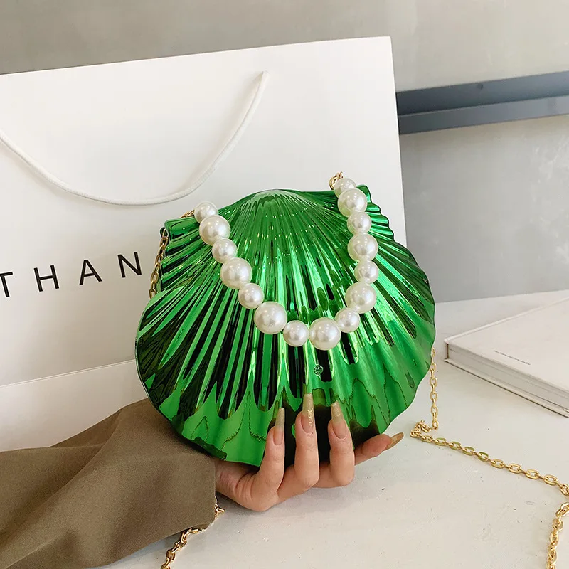 Trendy New Ladies Handbags Fine Acrylic Seashell Shoulder Bags With ...