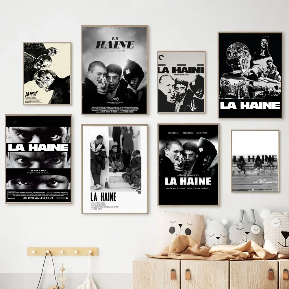 La-Haine-Movie-Poster-Kraft-Club-Bar-Paper-Poster-Wall-Art-Painting ...