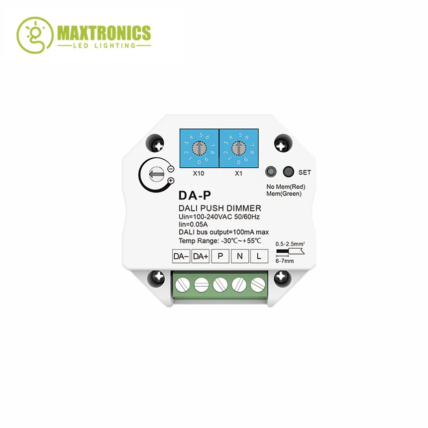 100-240VAC-Small-DALI-Dimmer-Push-Dim-Controller-Memory-Function ...