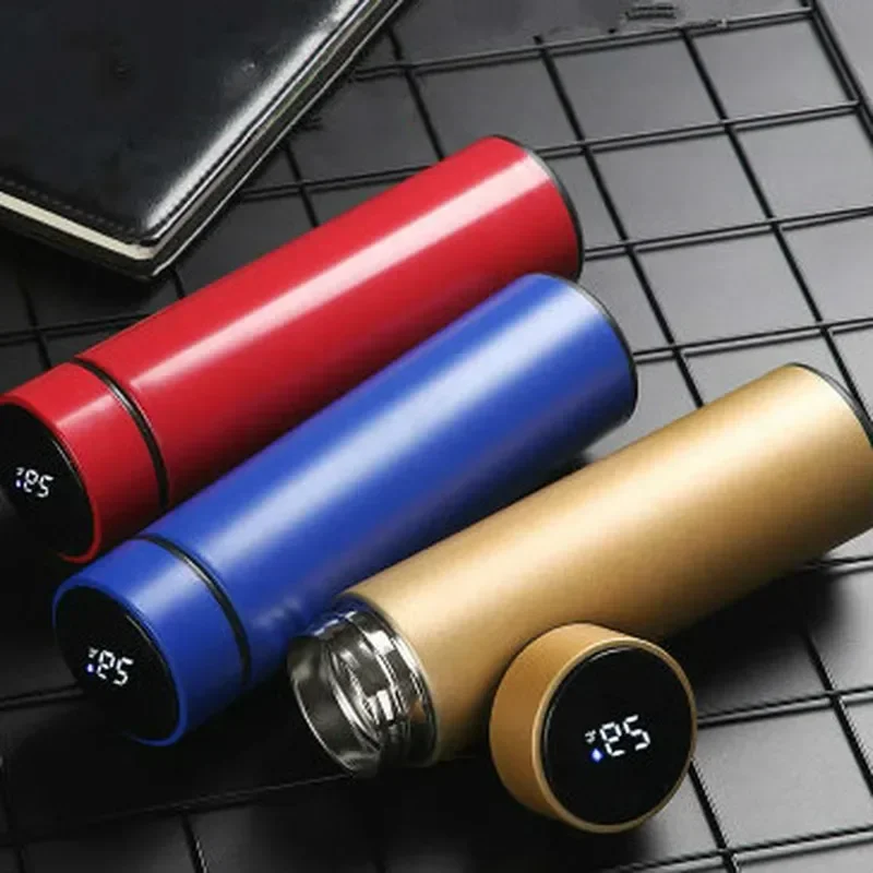 500ml Smart Vacuum Flasks Stainless Steel Smart Thermos Cup Display ...