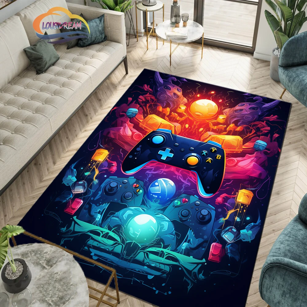 3D-Gamer-Rug-Cartoon-Game-Controller-Modern-Area-Boys-Gaming-s-for ...