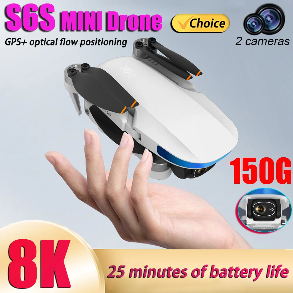 2024-New-S6S-8K-Mini-Drone-Professional-Brushless-Motor-HD-Dual-Camera ...