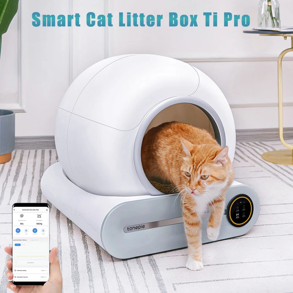 Smart-Cat-Litter-Box-Cleaning-Toilet-Automatic-Excrement-Machine-Wi-Fi ...