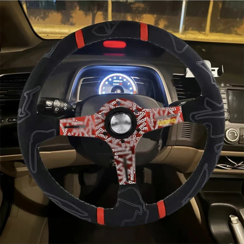 MOMO-Volante-deportivo-de-cuero-para-coche-de-carreras-Volante ...