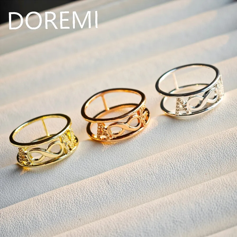 DOREMI Personalized Gift Jewelry Women Mom Gift Ring Initial Crystal ...