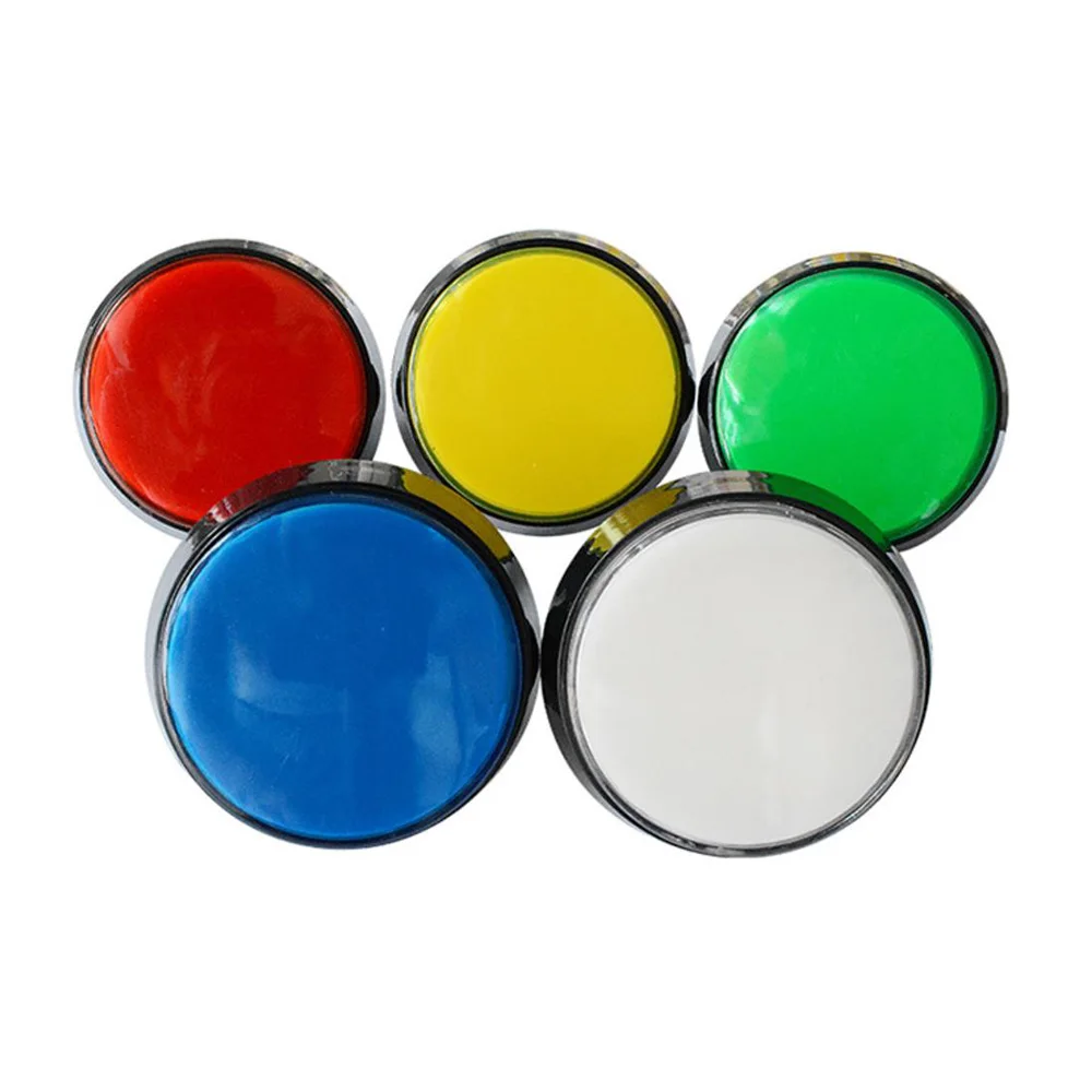 1-unit-60mm-Big-Round-Button-Flat-Arcade-Push-Button-With-LED-Illuminated-Microswitch-Arcade ...
