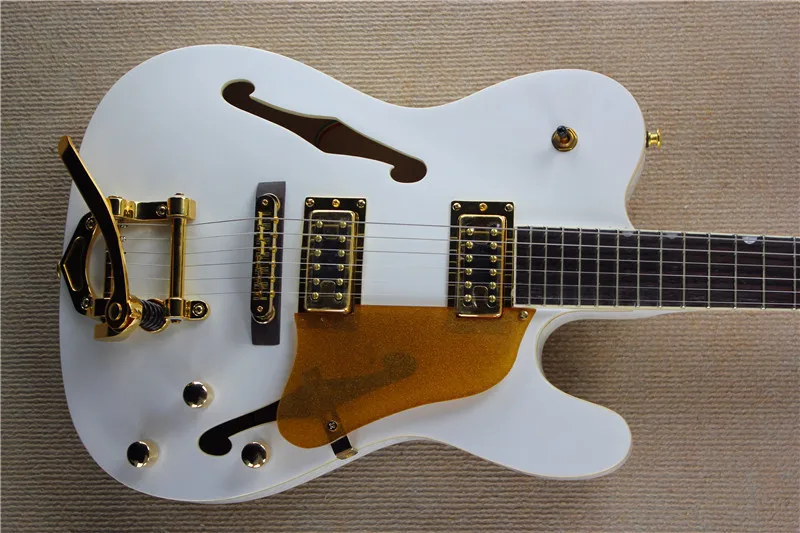 Chinese-guitar-factory-custom-new-with-Bigsby-Rocker-Semi-Hollow-Body-F ...