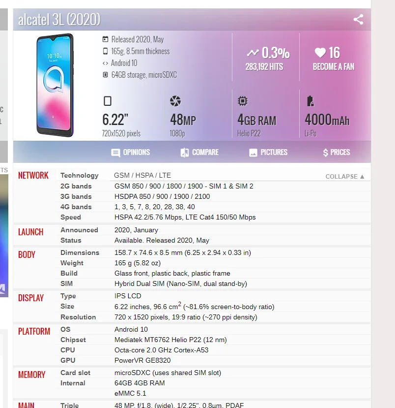 Original Black 6.22 For Alcatel 3L 2020 5029 OT5029 5029Y 5029D LCD ...