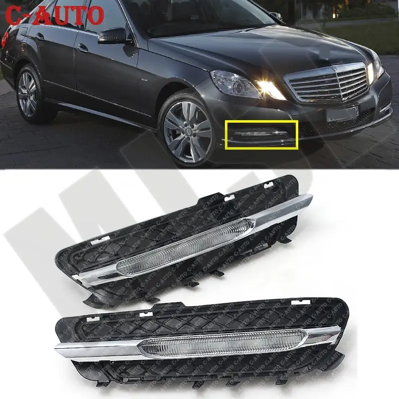 Car-Front-LED-Daytime-Running-Lights-DRL-For-Mercedes-Benz-W212-E250 ...