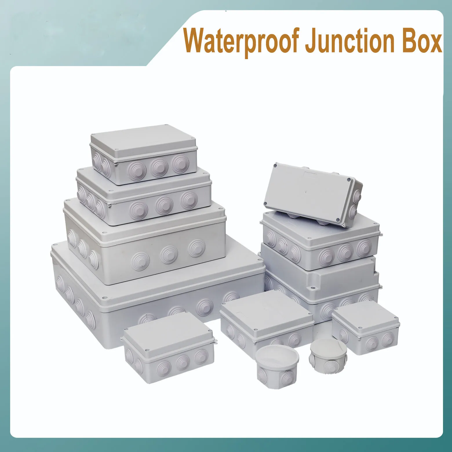 Outdoor waterproof power box ABS plastic IP65 electric control box DIY ...