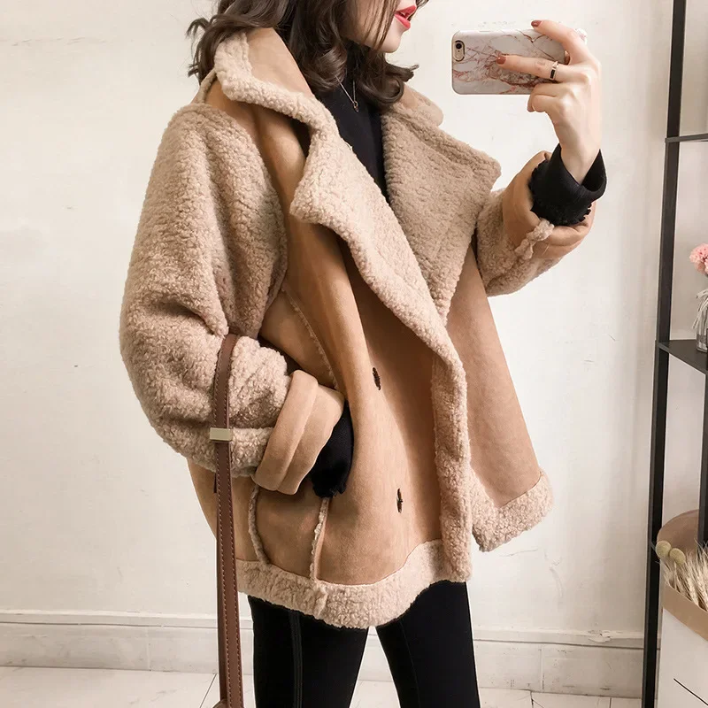 Trendy-Lamb-Wool-Jacket-For-Women-2020-New-Autumn-winter-Loose-Fit ...
