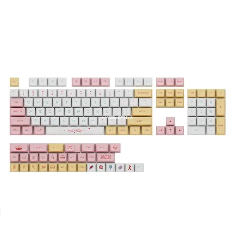 125-Keys-XDA-Macaron-Keycaps-PBT-DyeSublimation-Keycap-Set-for ...