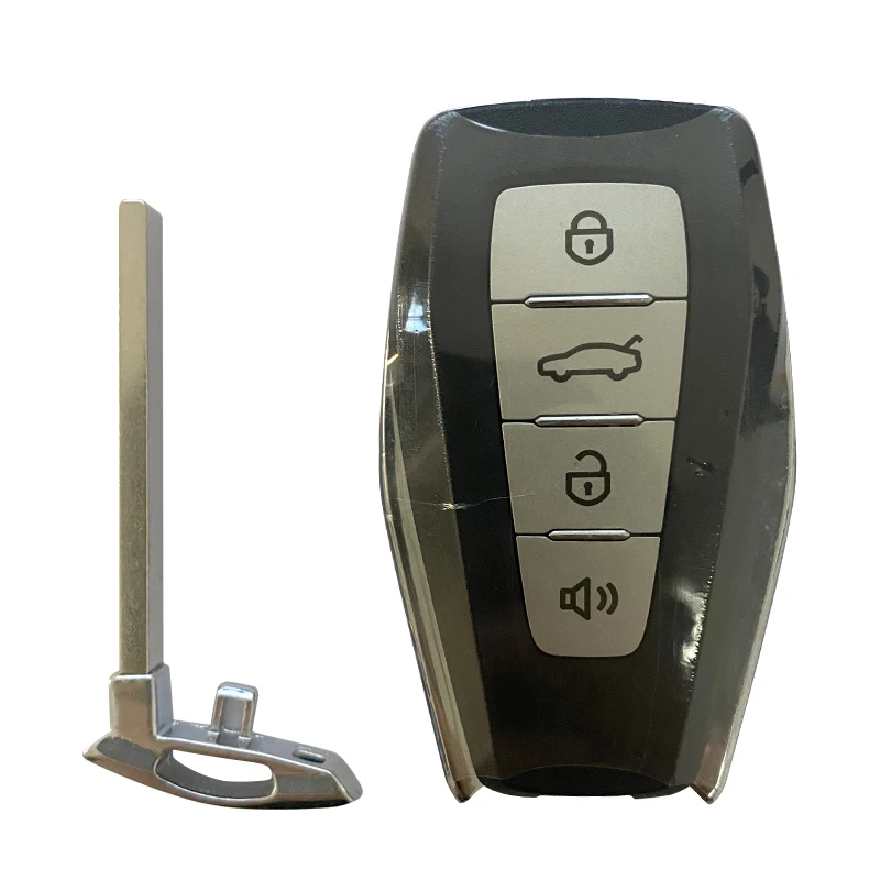 Original For Geely Original 47 Chip Car Key FOB 4 Button Smart Key ...