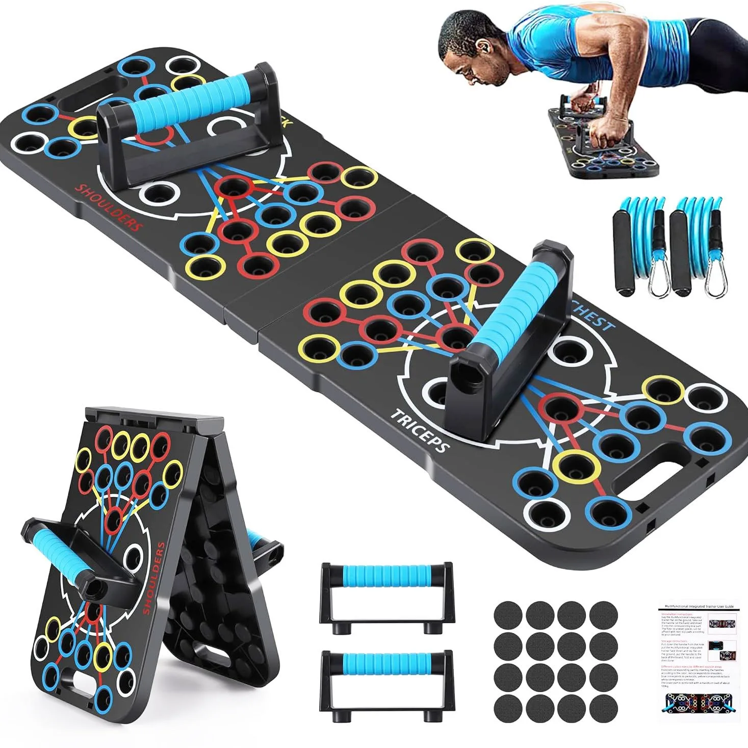 New-Portable-Multifunctional-Push-up-Board-Set-With-Handles-Foldable ...